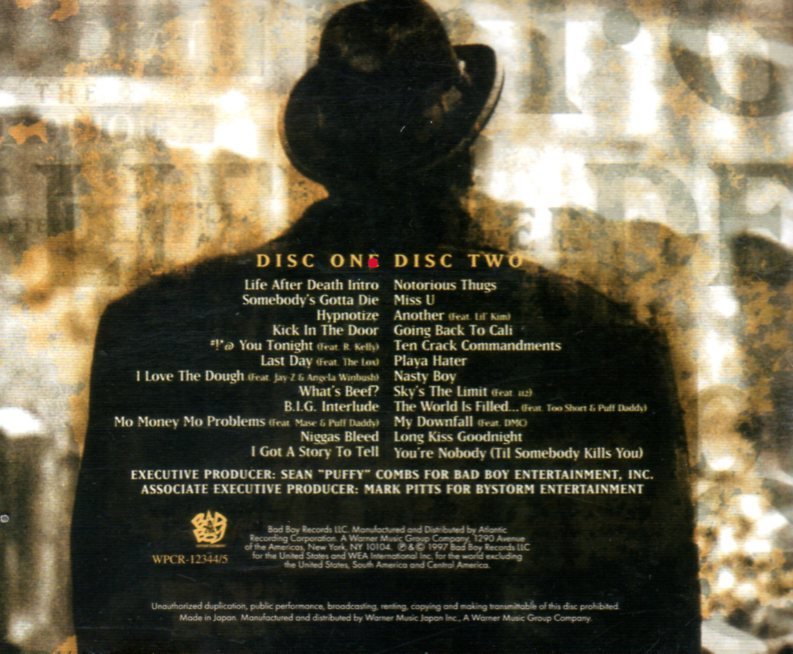 LIFE AFTER DEATH 2CD 廃盤 国内盤 NOTORIOUS B.I.G big bad boy puff daddy 2pac ...