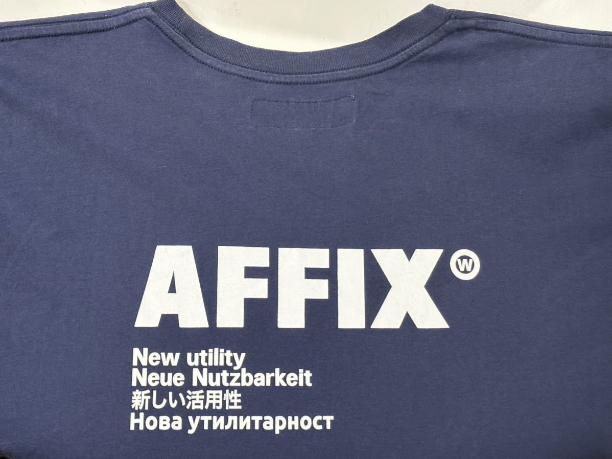 AFFIX Logo T-shirt アフィックス ロゴTシャツ Blue 青 サイズL 定価¥8424 KIKO KOSTADINOV キココスタディノフ asics アシックス(Lサイズ ...