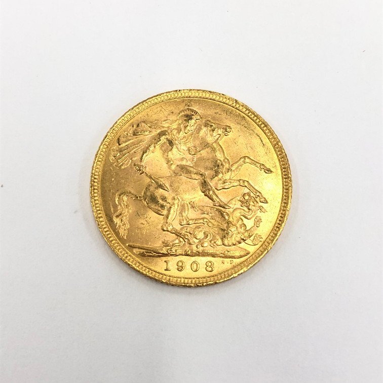 K22 ソブリン金貨 1908年 エリザベス 7.9g CCAJ3058(金)｜売買されたオークション情報、yahooの商品情報をアーカイブ公開 - オークファン（aucfan.com）