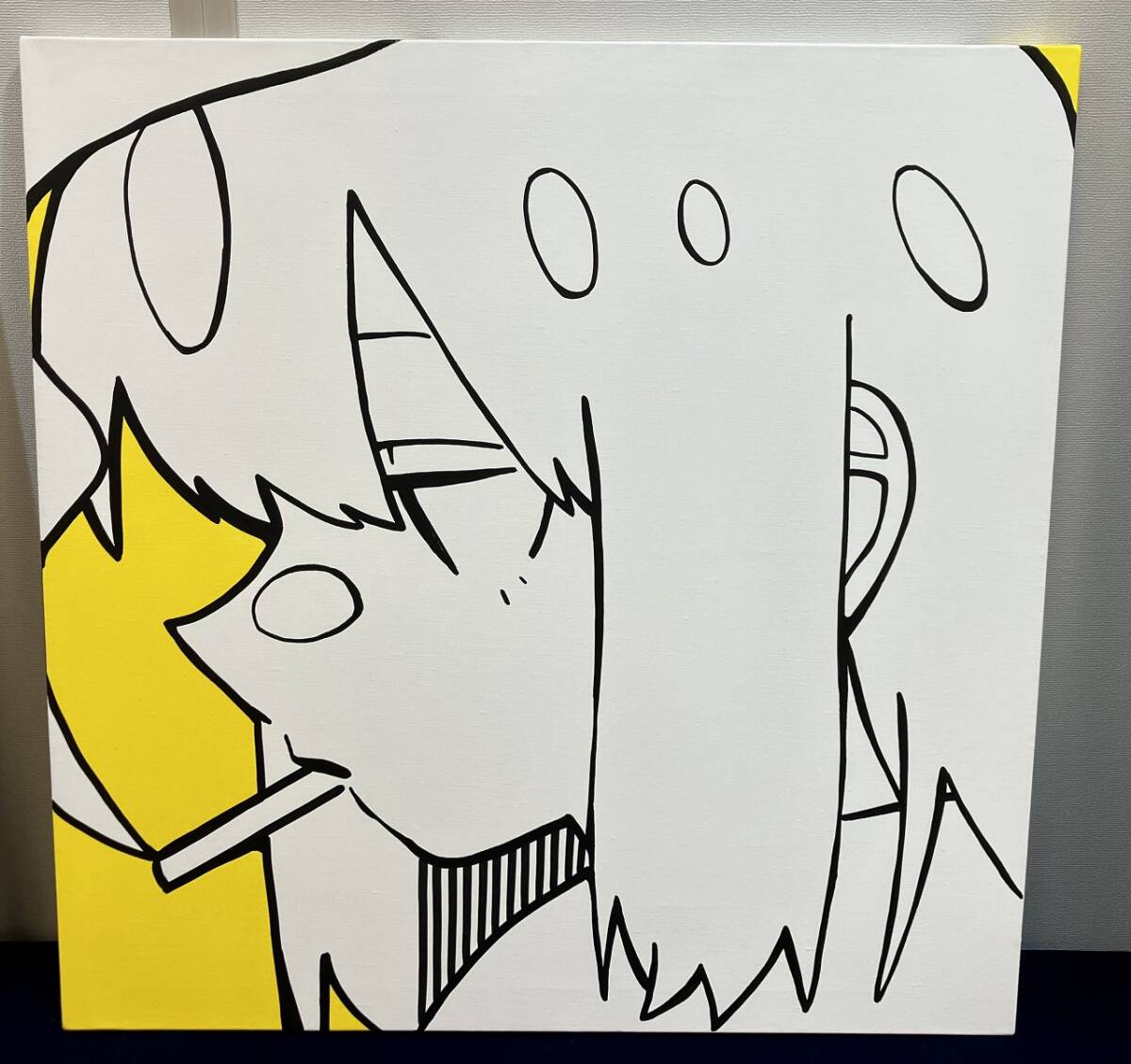 真作 シゲマツ / NANTOKA キャンバス原画 S15号 Shigematsu aka. nantoka(アクリル、ガッシュ)｜売買された ...