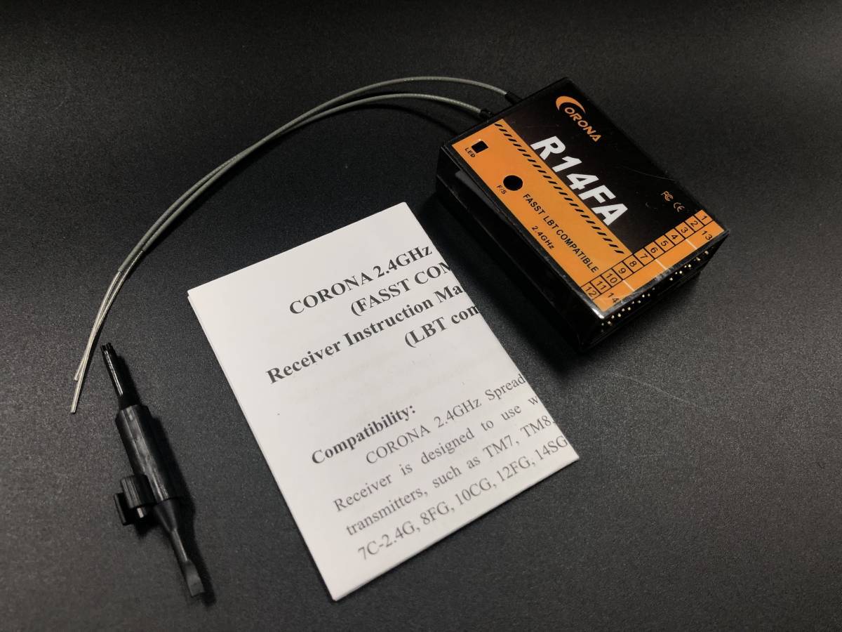 CORONA R14FA 14CH 受信機 2.4G Futaba双葉FASST互換 8fg 12z 14MZ 16SZ 18SZ 18MZ ...