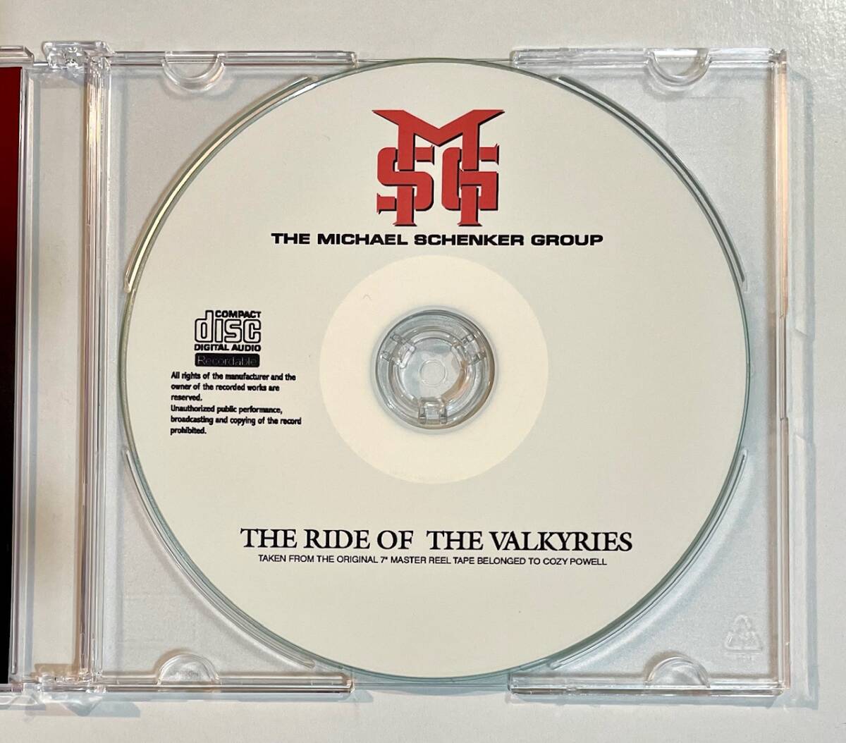 プレスCD+CD-R Michael Schenker Group / MSG Tape One Studios Cassette Tape THE RIDE OF THE VALKYRIES ...