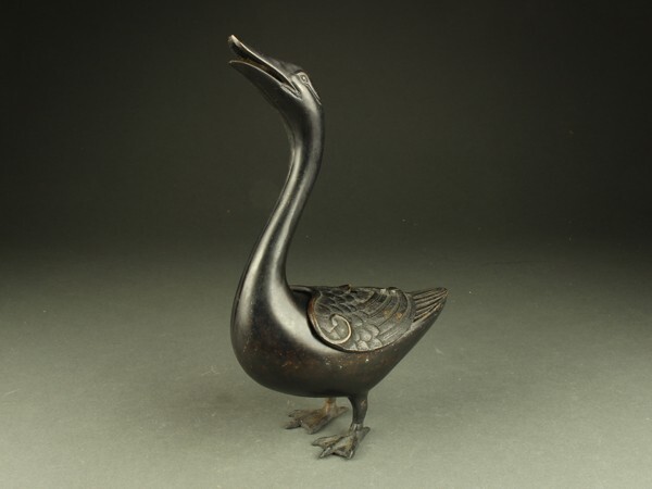 宇 EB173 唐物 古銅製 家鴨香炉 1203g(その他)｜売買されたオークション情報、yahooの商品情報をアーカイブ公開 ...