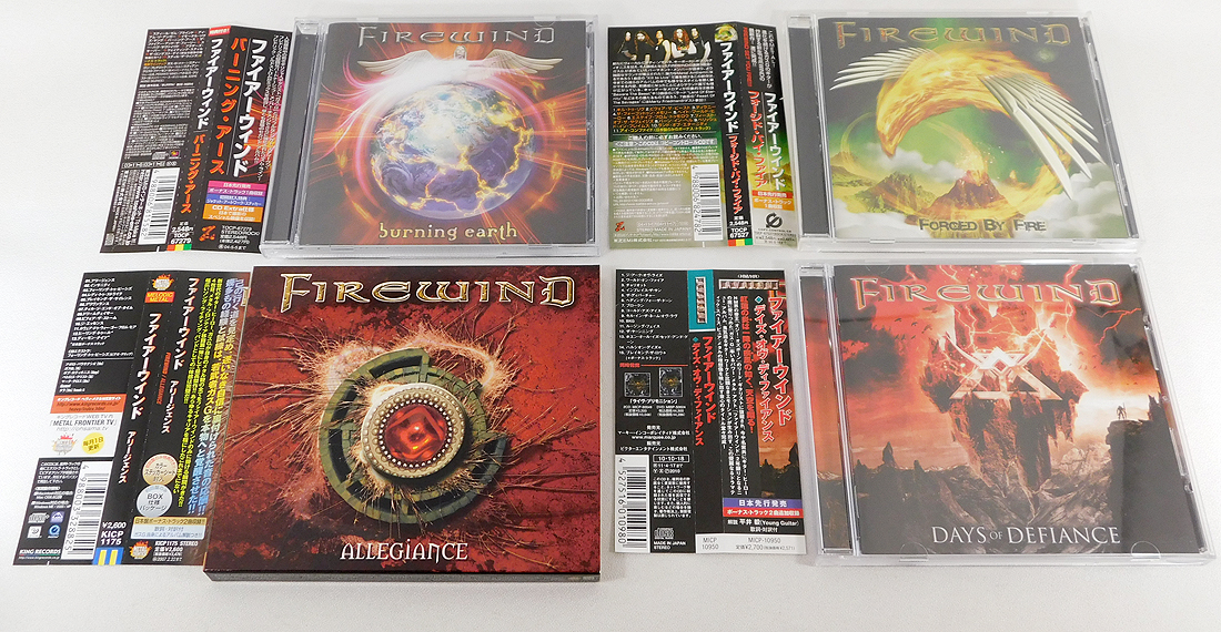 ファイアーウインド FIREWIND 帯付き CD 4枚セット/ファイアーウィンド/Burning Earth/Forged by Fire ...