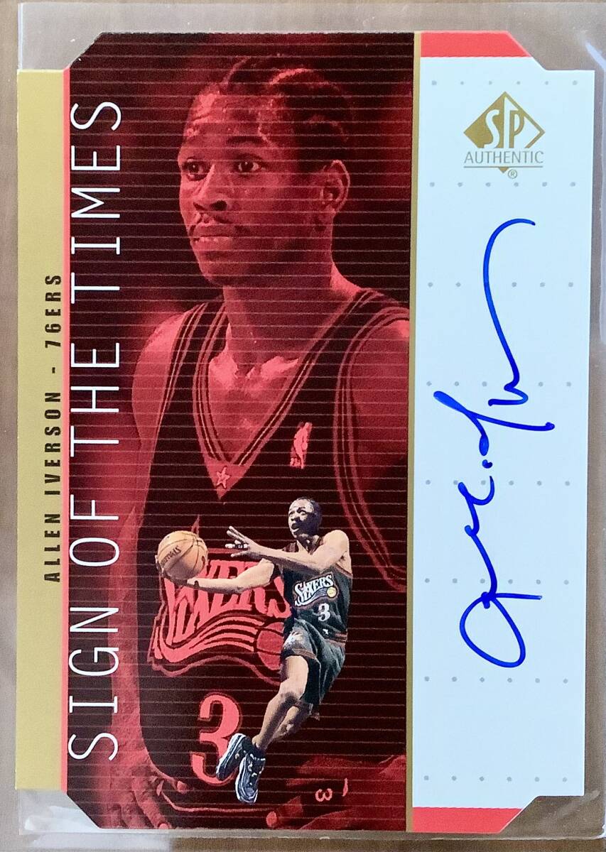 Upper Deck 98-99 SP Authentic Sign of the Times Gold ALLEN IVERSON #AI ...