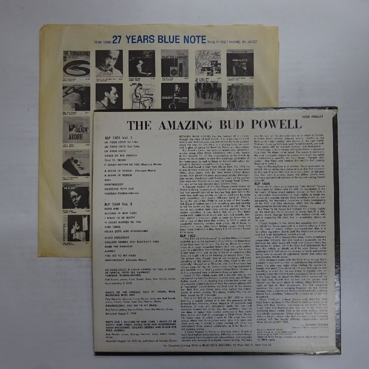 14035913; ほぼ美盤/US盤/BLUE NOTE/NewYork/MONO/手書きRVG刻印/MONO Bud Powell ...