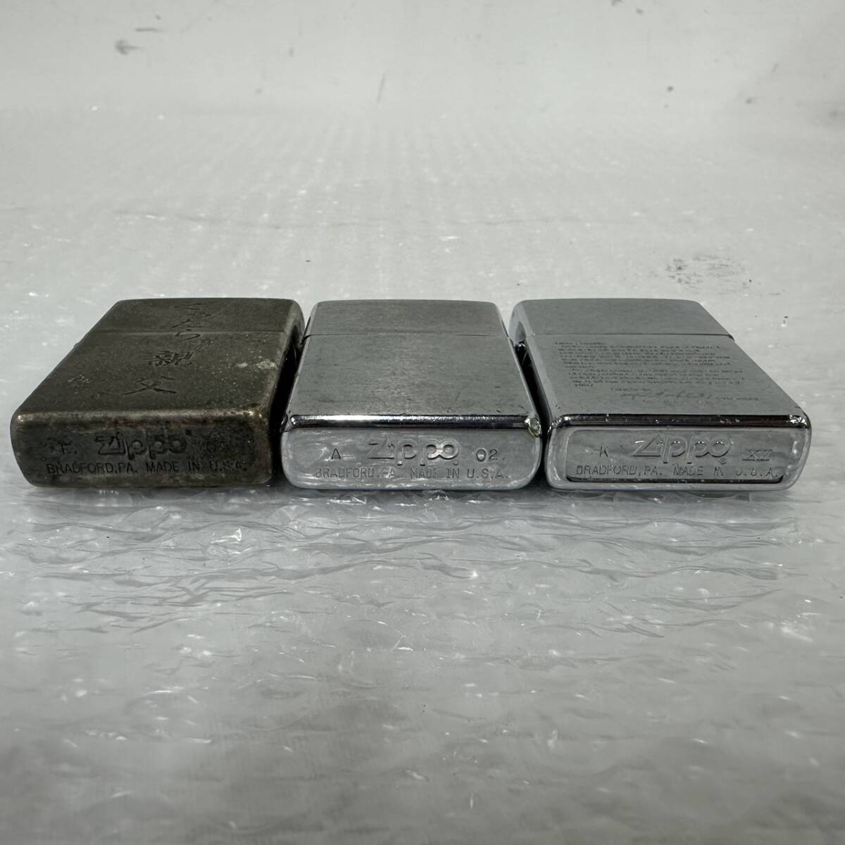 x/x/P092-831/330 名古屋 ライター 6点まとめ 約0.3㎏ Zippo ジッポ BRADFORD / J Vll / A Xll / /// /// / F 05 / A 02 ...