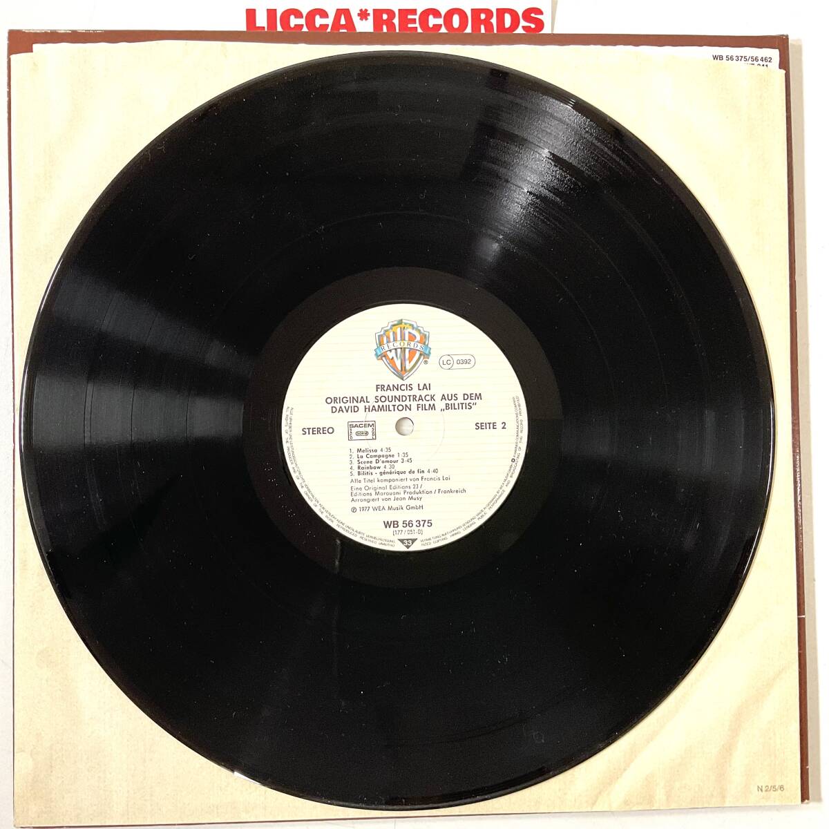 DAVID HAMILTON Francis Lai - Bilitis Bande Originale Du Film FRANCE ...