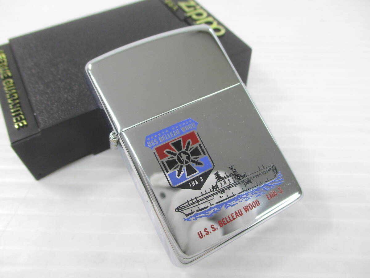 2410606-011 zippo ジッポ オイルライター アメリカ海軍 U.S.S.BELLEAU WOOD LHA-3 ケース付②(Zippo)｜売買されたオークション情報、yahooの ...