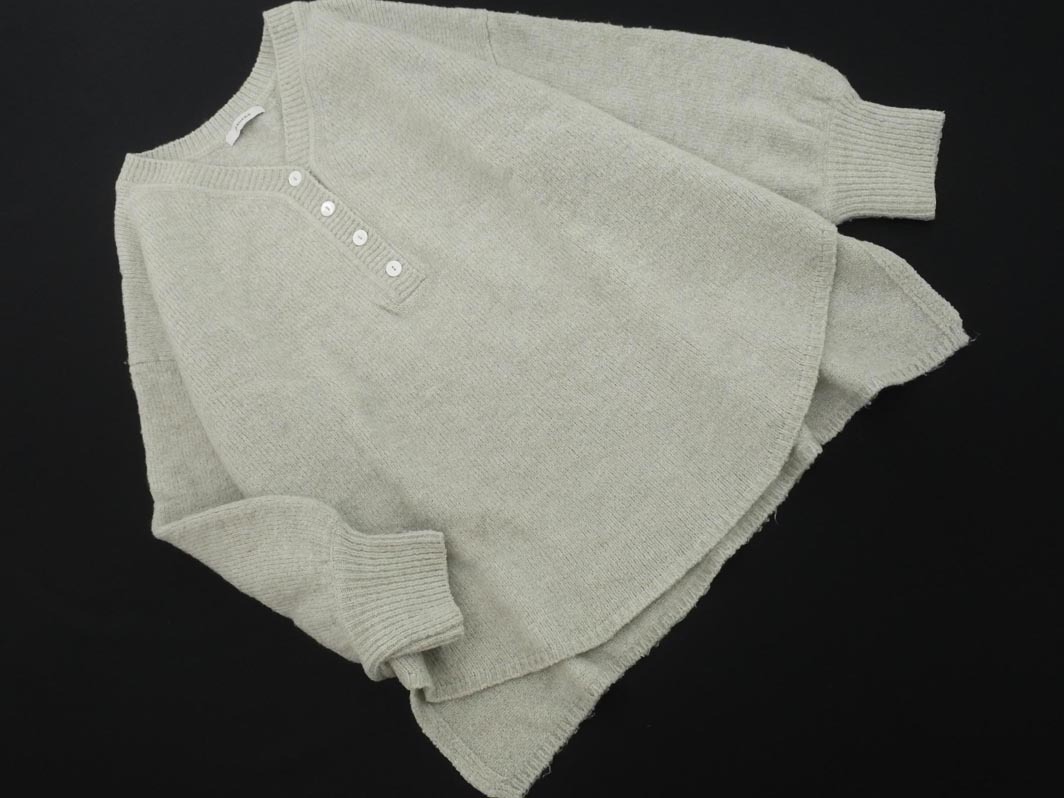 JEANASIS ジーナシス オーバーサイズ ニット セーター sizeF/グレー eka7 レディース(トップス)｜売買されたオークション情報、yahooの商品情報をアーカイブ公開 ...