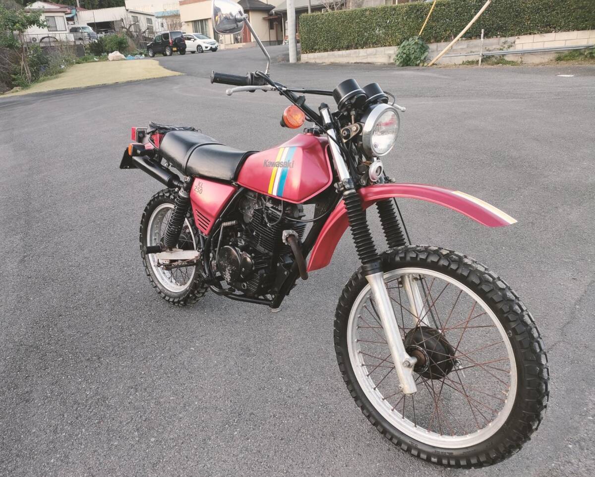 カワサキ KL250 KL250A 書類付き 実働 ビンテージ オフロード モトクロス 旧車 KAWASAKI(126cc-250cc)｜売買 ...