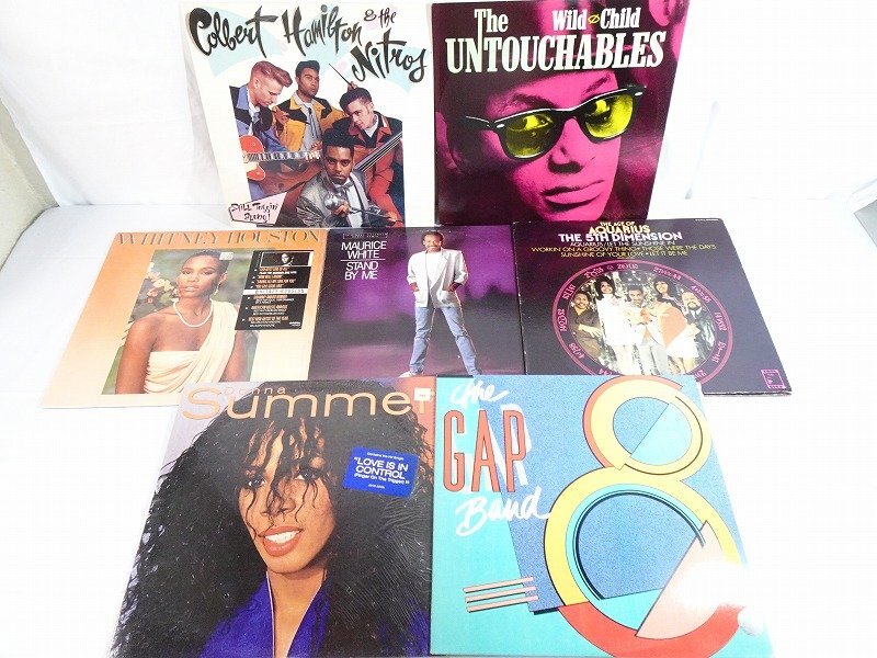 東Nwj077 /US UK盤 SOUL R&B LP7組 DONNA SUMMER/Whitney Houston/The Untouchables 他ドナサマー ホイットニーヒューストン ...