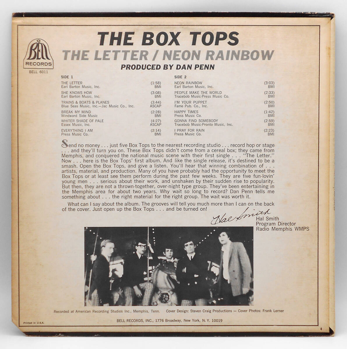 良盤 US ORIG LP THE BOX TOPS/The Letter Neon Rainbow 1968年 ALEX CHILTON ...