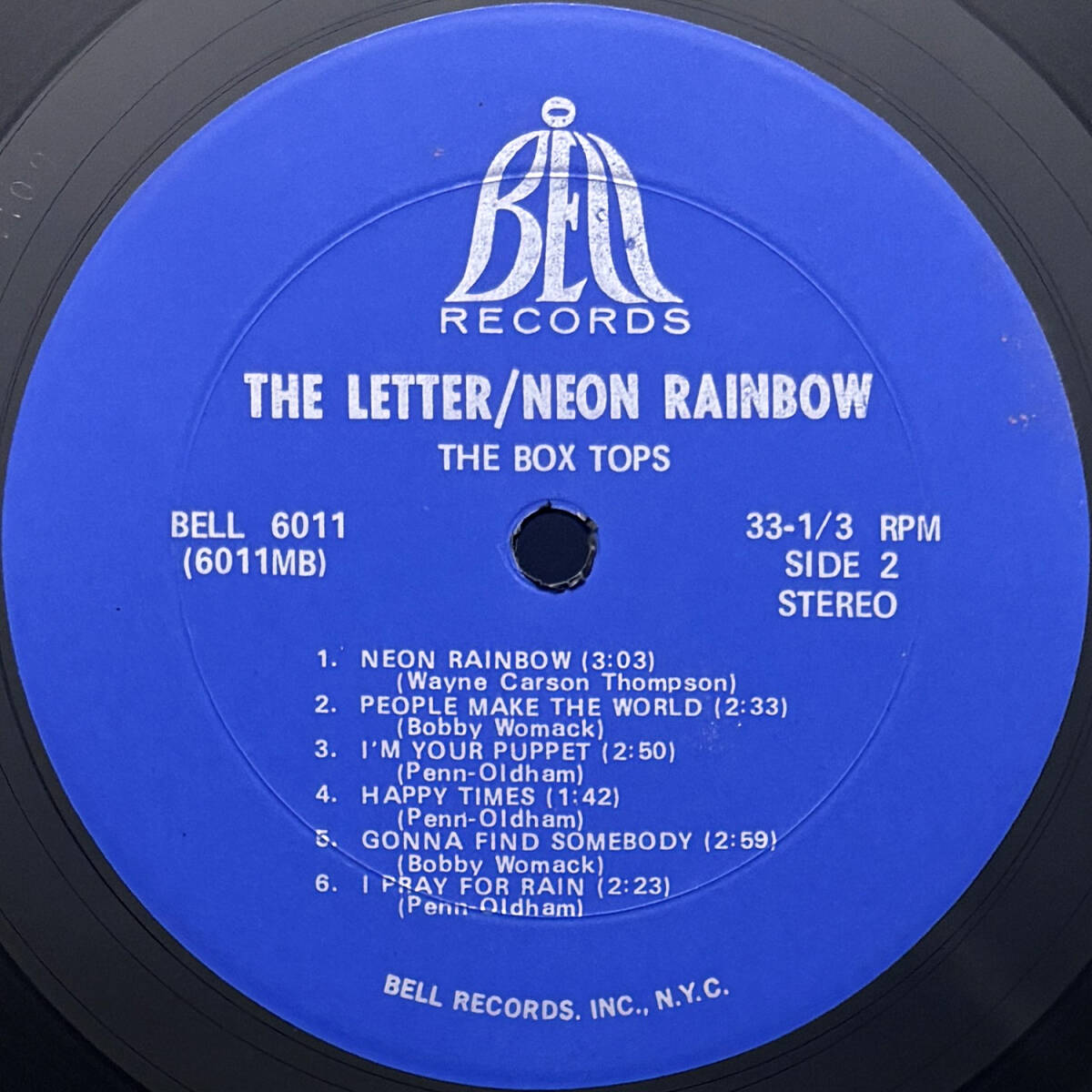 良盤 US ORIG LP THE BOX TOPS/The Letter Neon Rainbow 1968年 ALEX CHILTON ...
