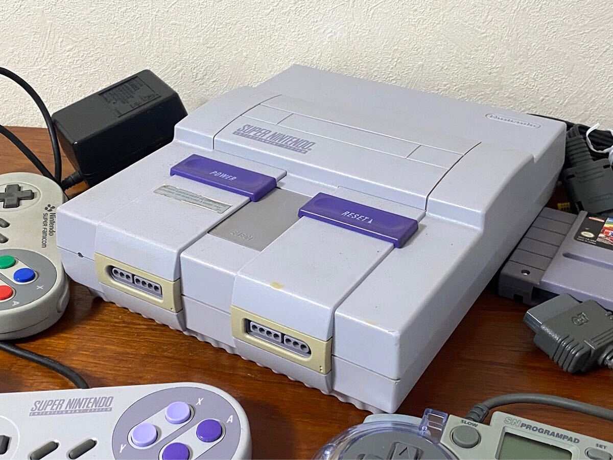 1990 Super Nintendo Entertainment System 純正 SNES 北米版 スーパーファミコン本体 ...
