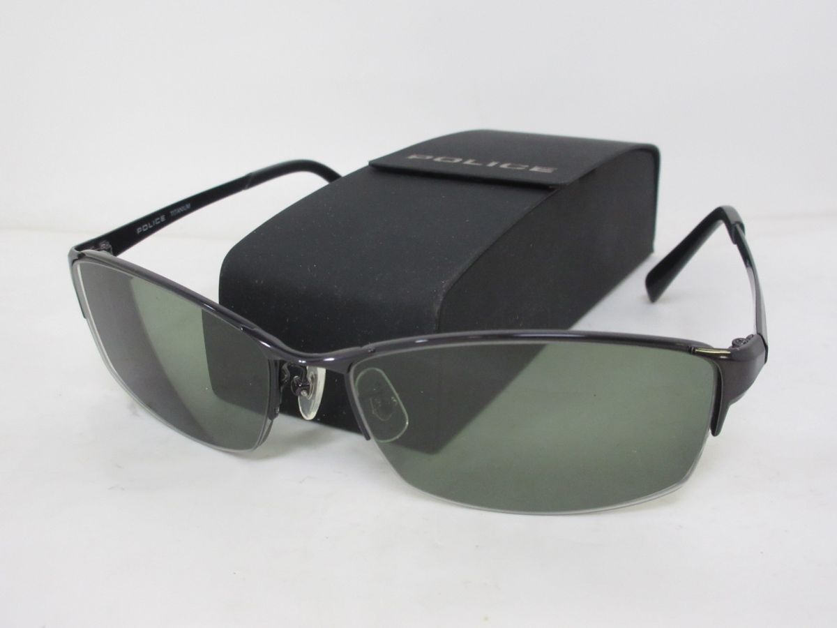 DD541-N41-2489 POLICE ポリス SPL024J COL.530Z 60 16 130 TITANIUM サングラス 眼鏡 ...
