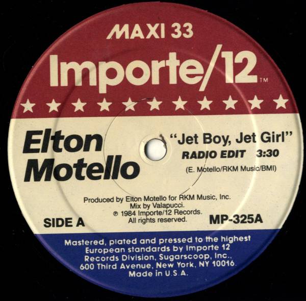 12 JET BOY JET GIRL / ELTON MOTELLO ピー入り(ユーロビート)｜売買されたオークション情報、yahooの商品 ...