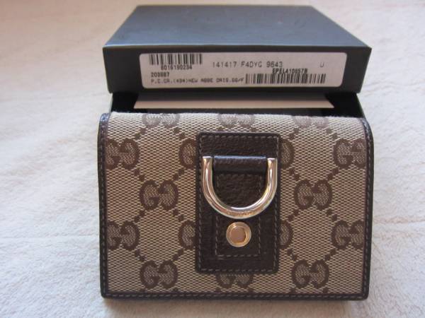 GUCCI グッチ 名刺入れ カードケース GG柄(服飾小物)｜売買されたオークション情報、yahooの商品情報をアーカイブ公開 - オークファン（aucfan.com）