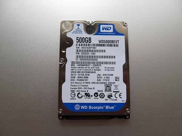 2個あり WD /Scorpio Blue 500GB 2.5インチ/SATA/5 400rpm(500GB～)｜売買されたオークション情報 ...