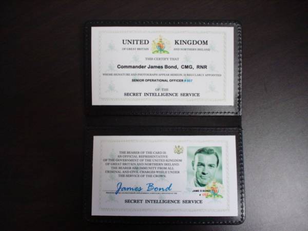 SIS MI5 MI6 IDカード 007 英国秘密情報部 諜報機関 身分証 L01(警察グッズ)｜売買されたオークション情報、yahooの ...