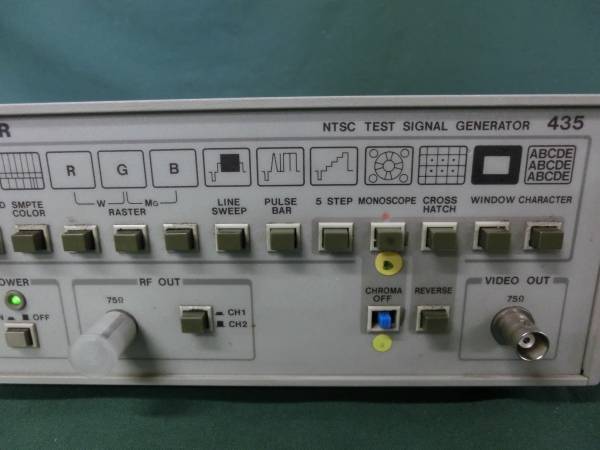 リーダー電子 435 NTSC TEST SIGNAL GENERATOR 信号発生器(その他)｜売買されたオークション情報、yahooの商品 ...