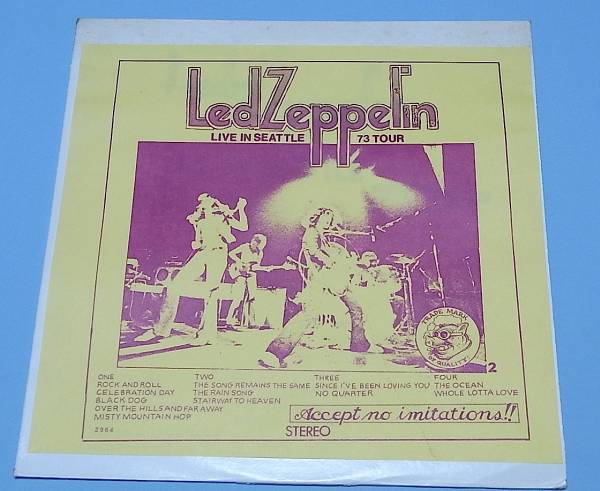 TMOQライヴ2LP/LED ZEPPELIN/LIVE IN SEATTLE '73 TOUR(Led Zeppelin)｜売買された ...