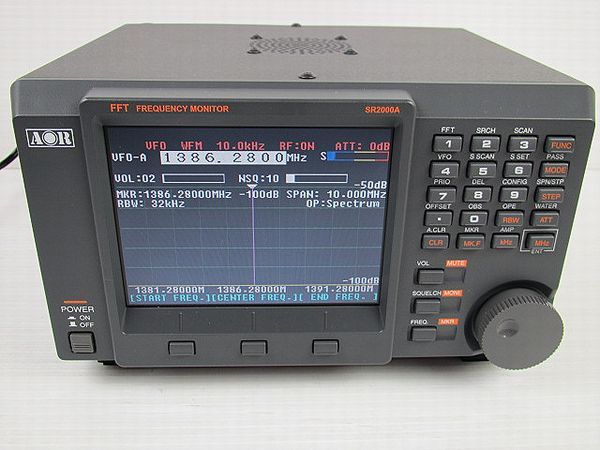 AOR エーオーアール SR2000A 広帯域スペクトラム受信機(受信機)｜売買されたオークション情報、yahooの商品情報をアーカイブ公開 - オークファン（aucfan.com）