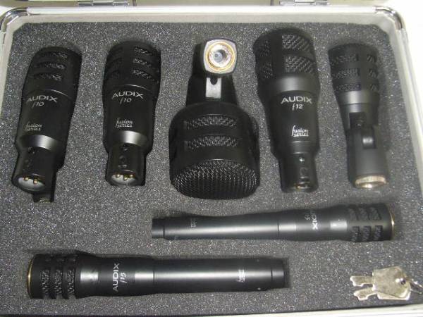 AUDIX ドラムマイクセット f10 f12 f15 f14 極上 7本(コンデンサー型)｜売買されたオークション情報、yahooの商品情報 ...