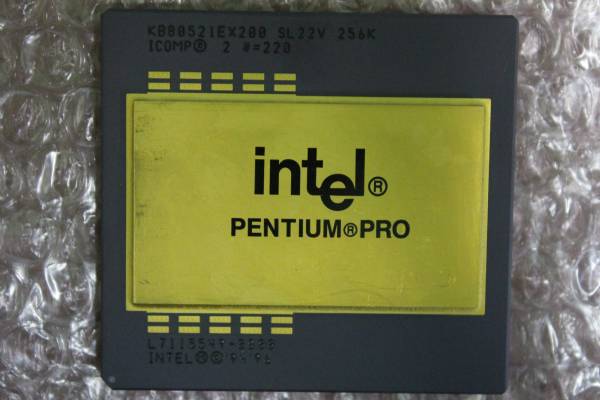Pentium Pro SL22V 200MHz/256KB/66MHz/Socket 8 6/27.4(Pentium Pro)｜売買された ...