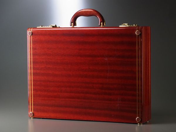 M4789/最高級 Michel Perrenoud 木製アタッシュケース/書類鞄(アタッシュケース一般)｜売買されたオークション情報 ...