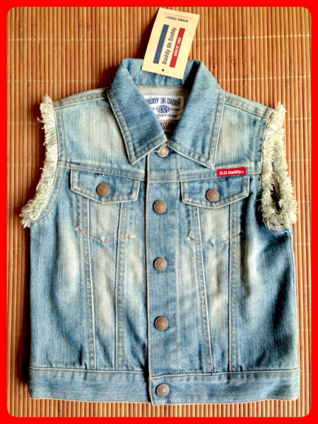 ダディDaddyOhDaddy/ベスト 95 デニム ライダース Gジャン(90（85～94cm）)｜売買されたオークション情報、yahooの商品情報をアーカイブ公開 - オークファン ...