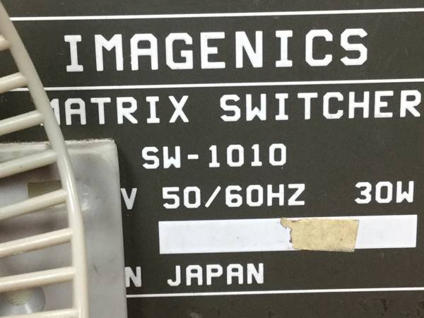 IMAGENICS SW-1010 AVセレクター 現状品(その他)｜売買されたオークション情報、yahooの商品情報をアーカイブ公開 ...