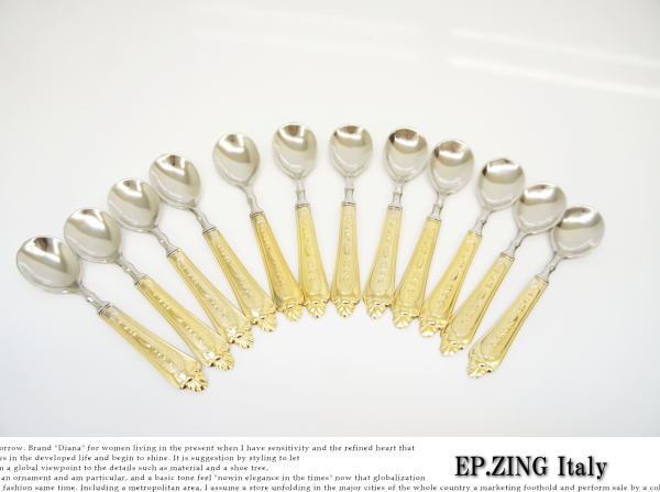 7CLK2E 展示品 EP.ZING Italy イタリア製 アンティーク スプーン 12本セット(スプーン)｜売買されたオークション情報 ...