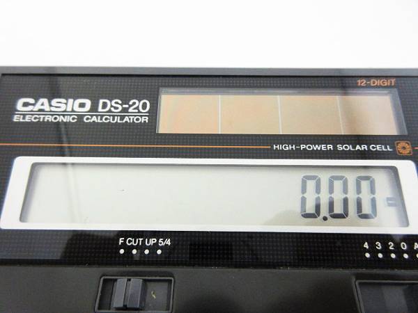 K449 電卓 CASIO カシオ DS-20 サイレントタッチ 12桁 レトロ電卓(カシオ)｜売買されたオークション情報、yahooの商品 ...