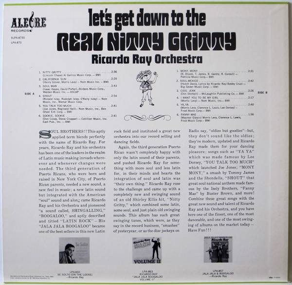 RICARDO RAY ORCHESTRA / LET'S GET DOWN TO THE REAL NITTY GRITTY ...