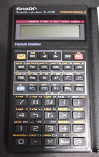 品 SHARP シャープ 関数電卓 EL-5020 取扱説明書 外箱付(シャープ)｜売買されたオークション情報、yahooの商品情報を ...