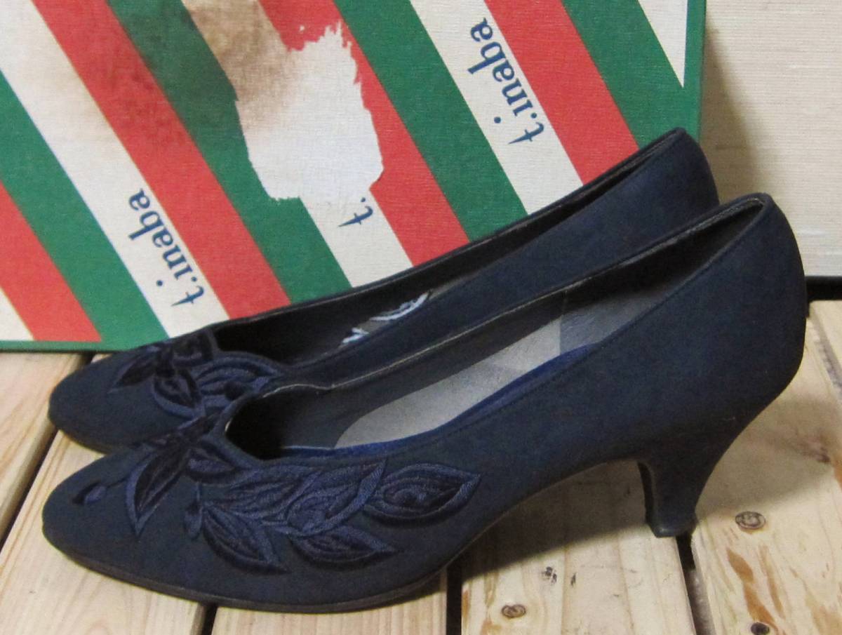 t.inaba 紺刺しゅう入りパンプス 24.5(ブルー系)｜売買されたオークション情報、yahooの商品情報をアーカイブ公開 - オークファン（aucfan.com）