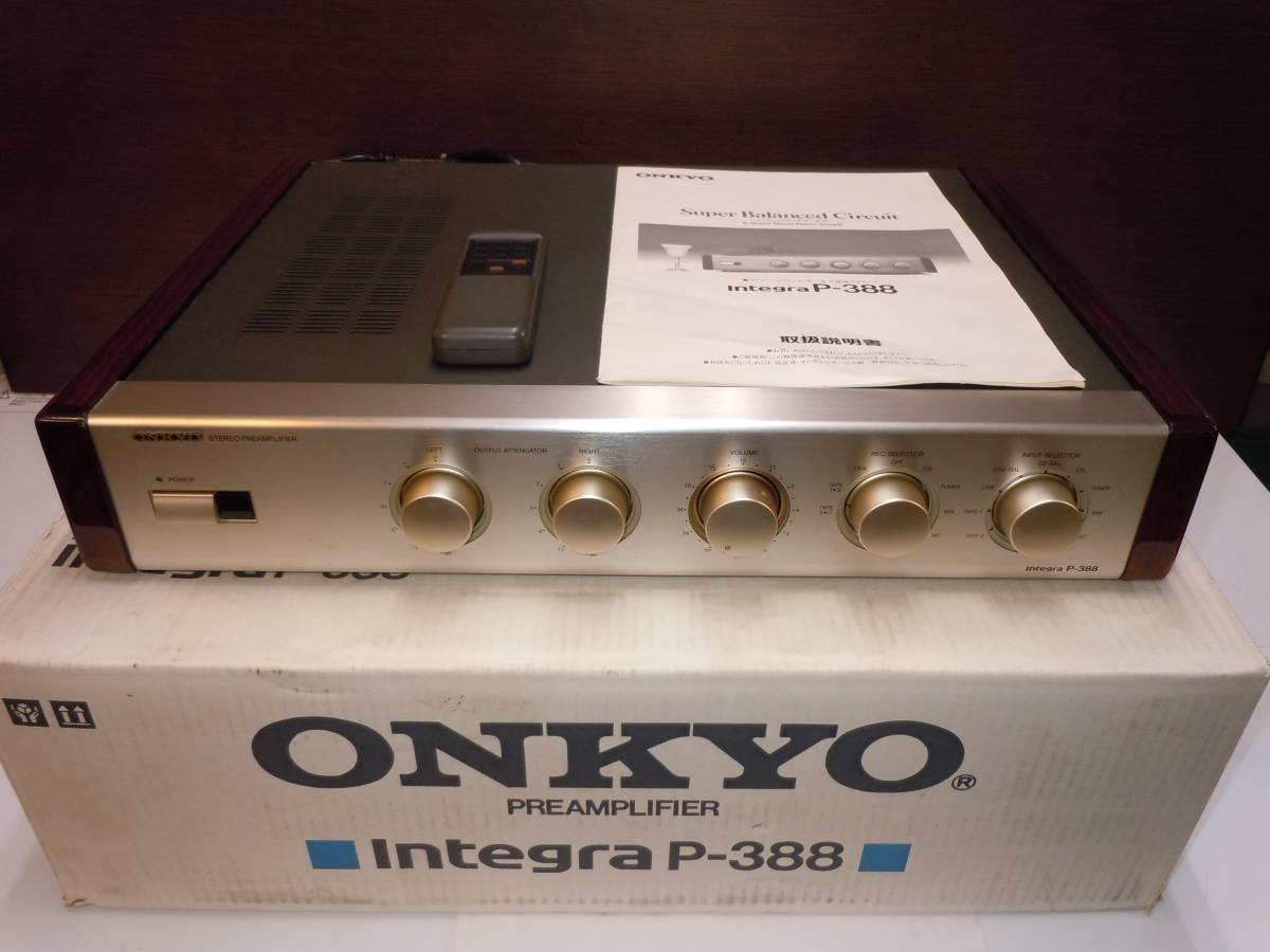 1円 ONKYO スーパーバランスサーキット搭載プリアンプ Integra P-388 オンキョー ステレオコントロールアンプ リモコン付 ジャンク(ONKYO)｜売買されたオークション情報 ...