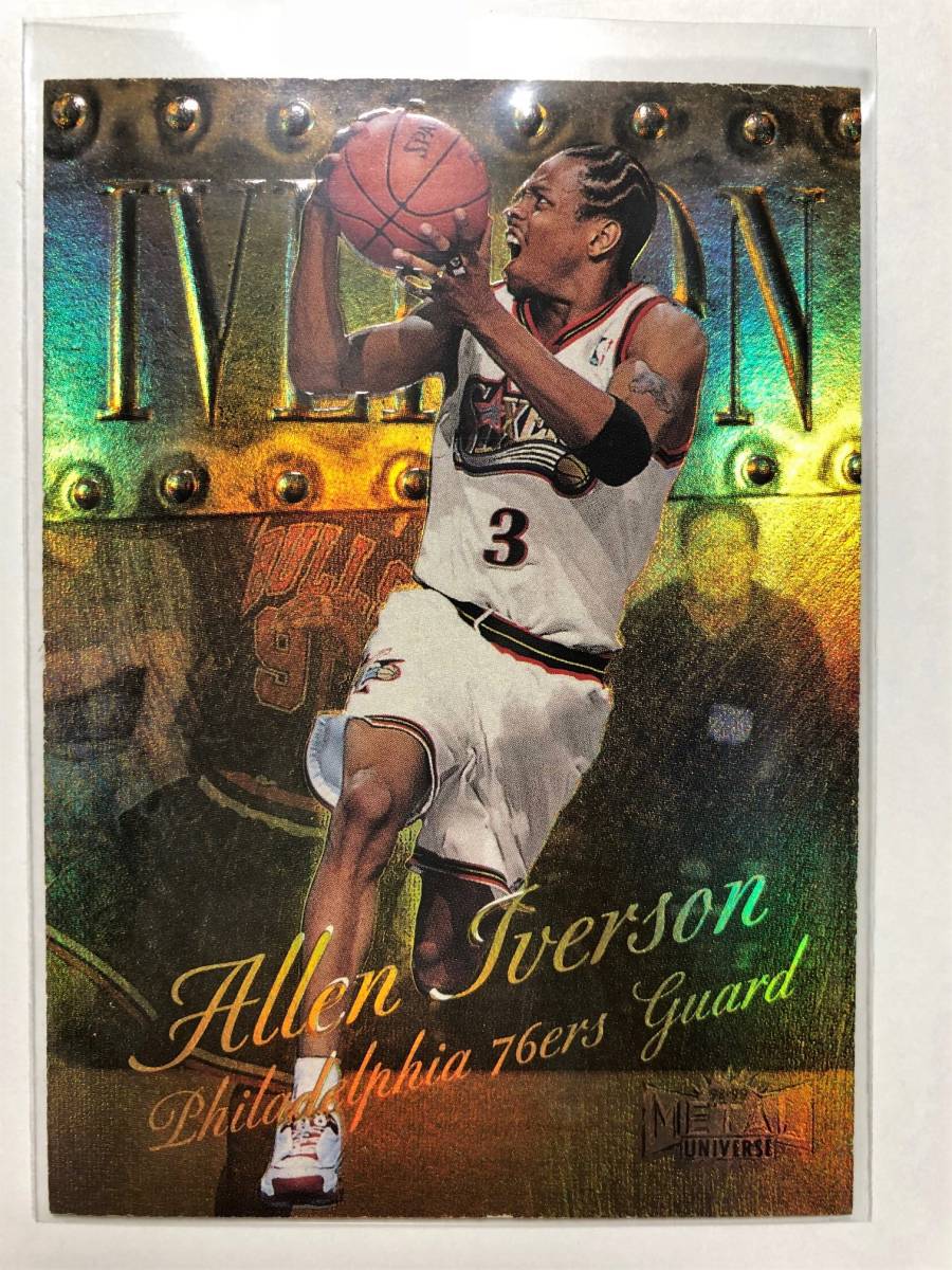 NBA 98-99 Metal Universe Precious Metal Gems Allen Iverson 40/50 アイバーソン ...