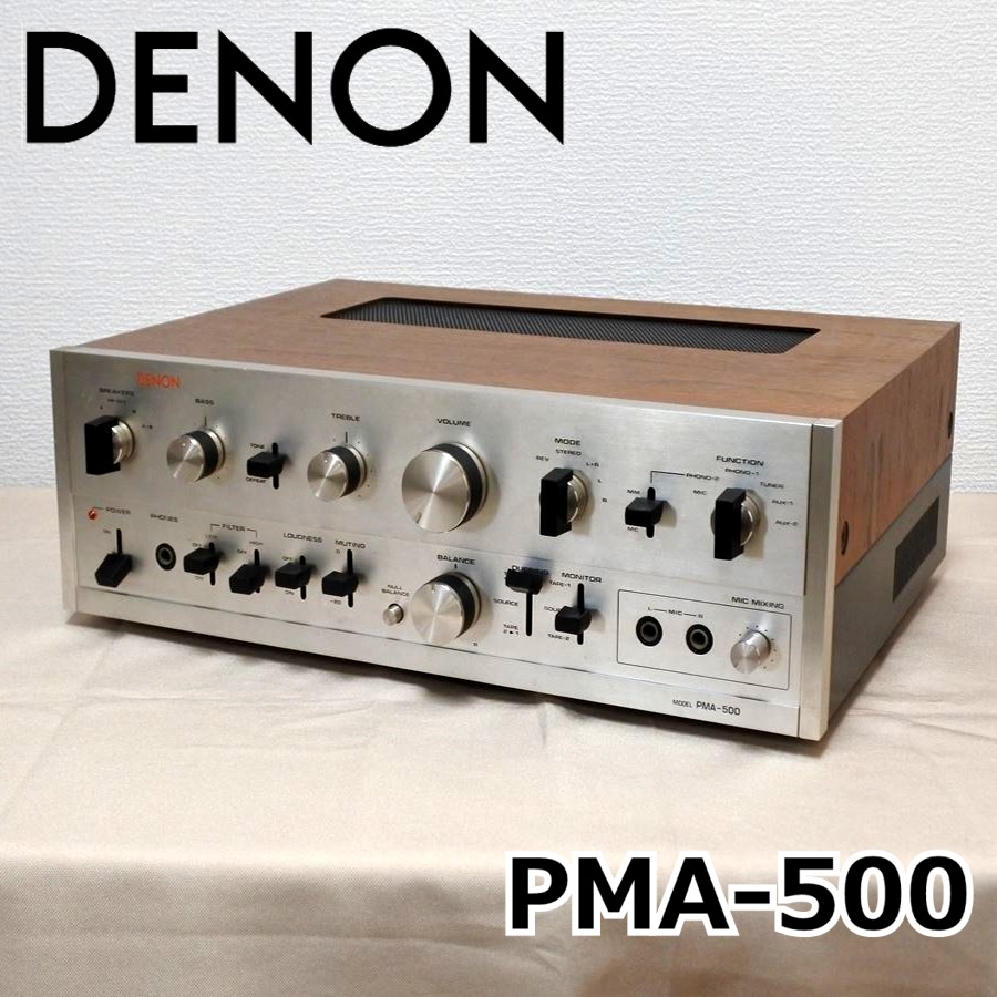 売切 DENON デノン プリメインアンプ PMA-500 現状 70年代製ビンテージ(DENON)｜売買されたオークション情報、yahooの ...