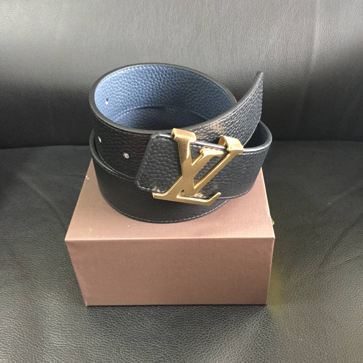 LOUIS VUITTON ルイヴィトン メンズ ブラック ベルト 40/100CM(男性用)｜売買されたオークション情報、yahooの商品情報をアーカイブ公開 - オークファン（aucfan ...