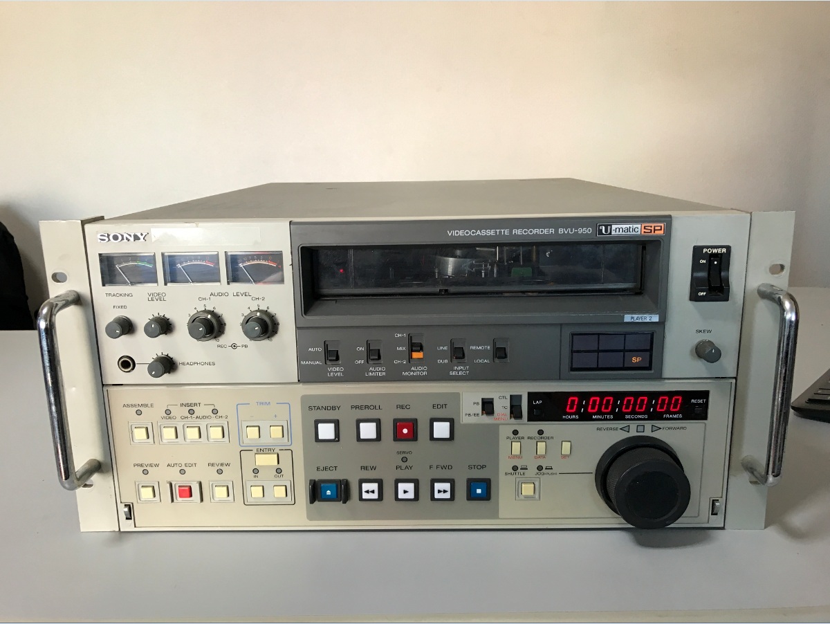 稀少 U-matic SP/SONY/ソニー BVU-950 SONY BVU-950 VIDEOCASSETTE RECORDER U ...