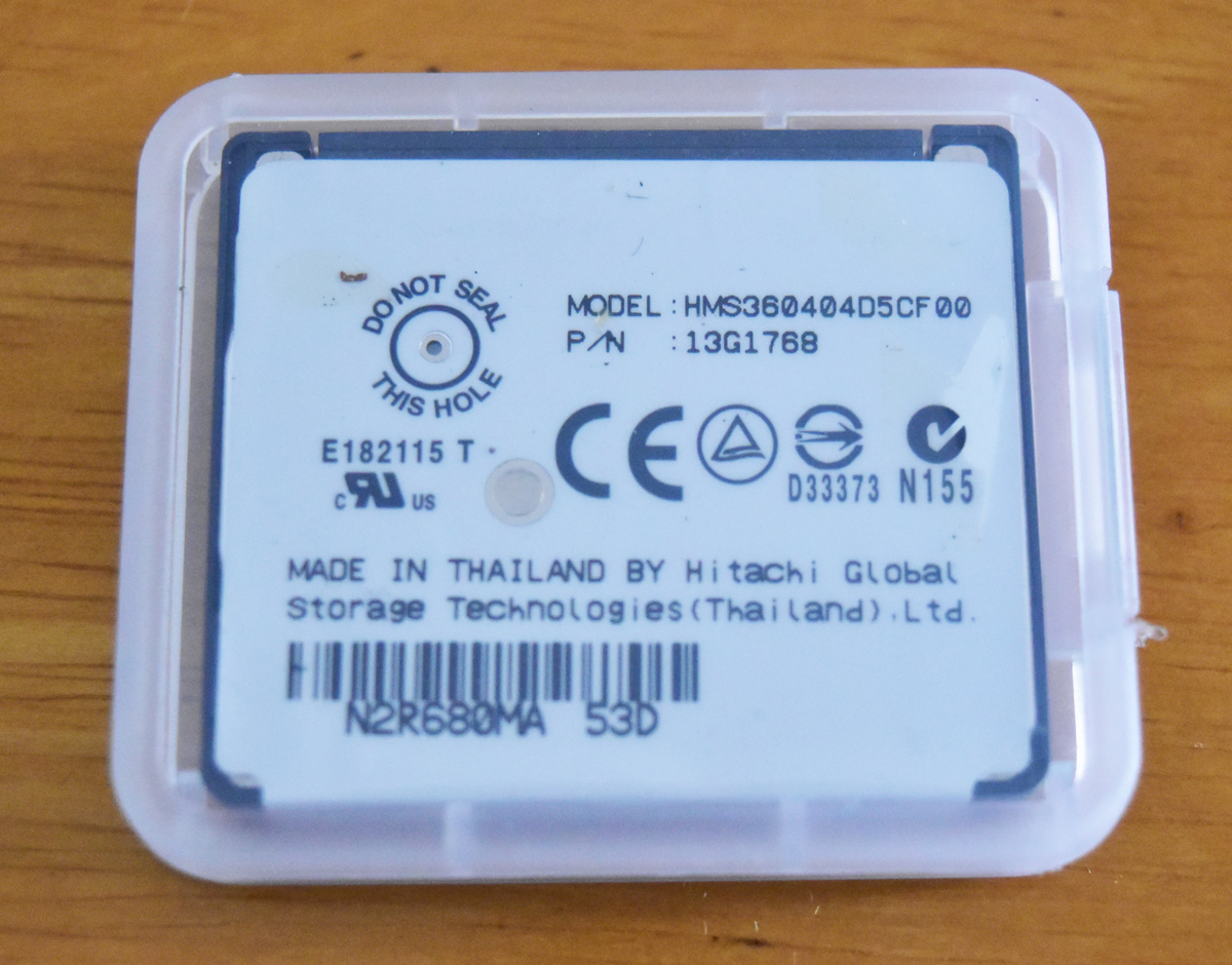 Hitachi MicroDrive 4GB 動作未確認 ジャンク品(その他)｜売買されたオークション情報、yahooの商品情報をアーカイブ ...