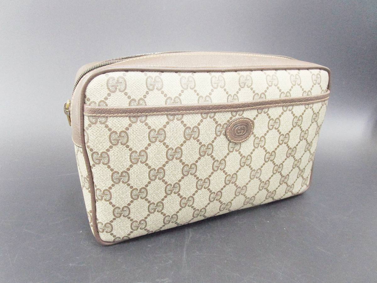 13/87-21 グッチ GUCCI セカンドバッグ ポーチ 156.01.044 GG柄 GGキャンバス(かばん、バッグ)｜売買されたオークション情報、yahooの商品情報をアーカイブ公開 ...