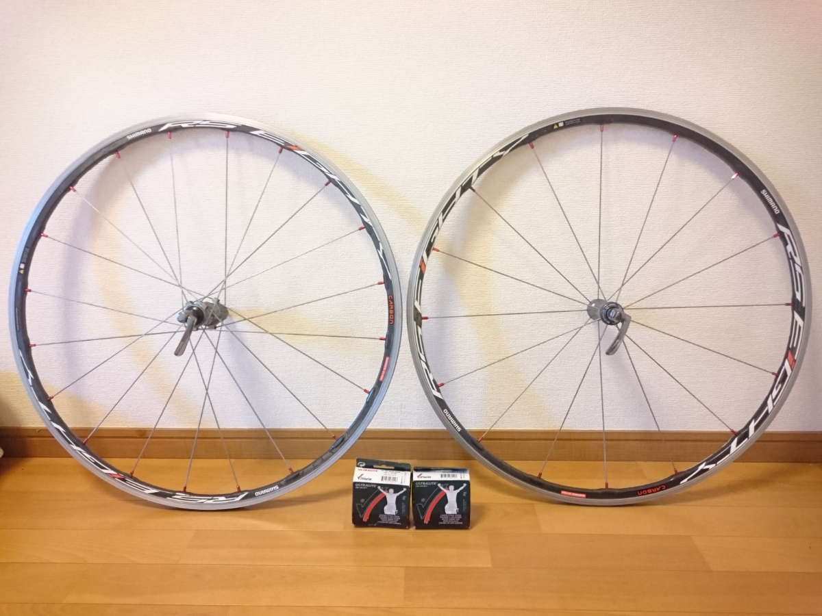 シマノ ロードホイール WH-RS80-C24-CL クリンチャー カーボン/アルミ コンポジット 前後セット チューブ(27インチ、700C ...