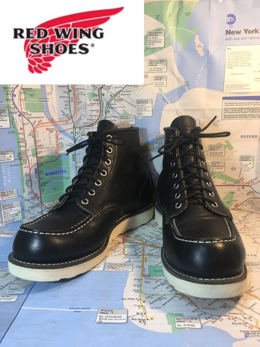 還元セール RED WING 9075 現行羽タグ US8 Dワイズ 羽刻印 約26 26.5㎝ シックからロックま 大活躍 ブーツ 老舗 ...