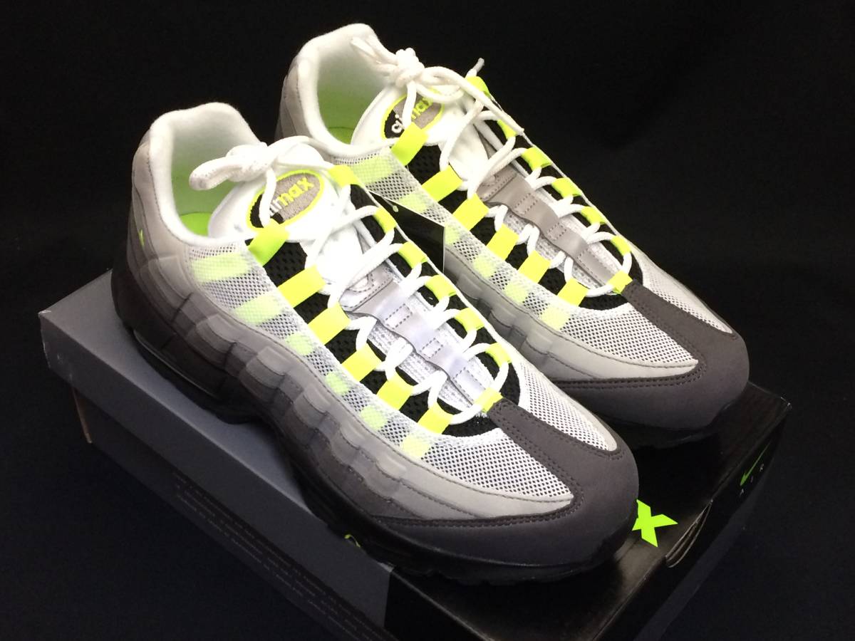 国内正規 黒タグ NIKE AIR MAX 95 OG NEON VOLT ナイキ エアマックス ネオン ボルト 554970-071 26 ...