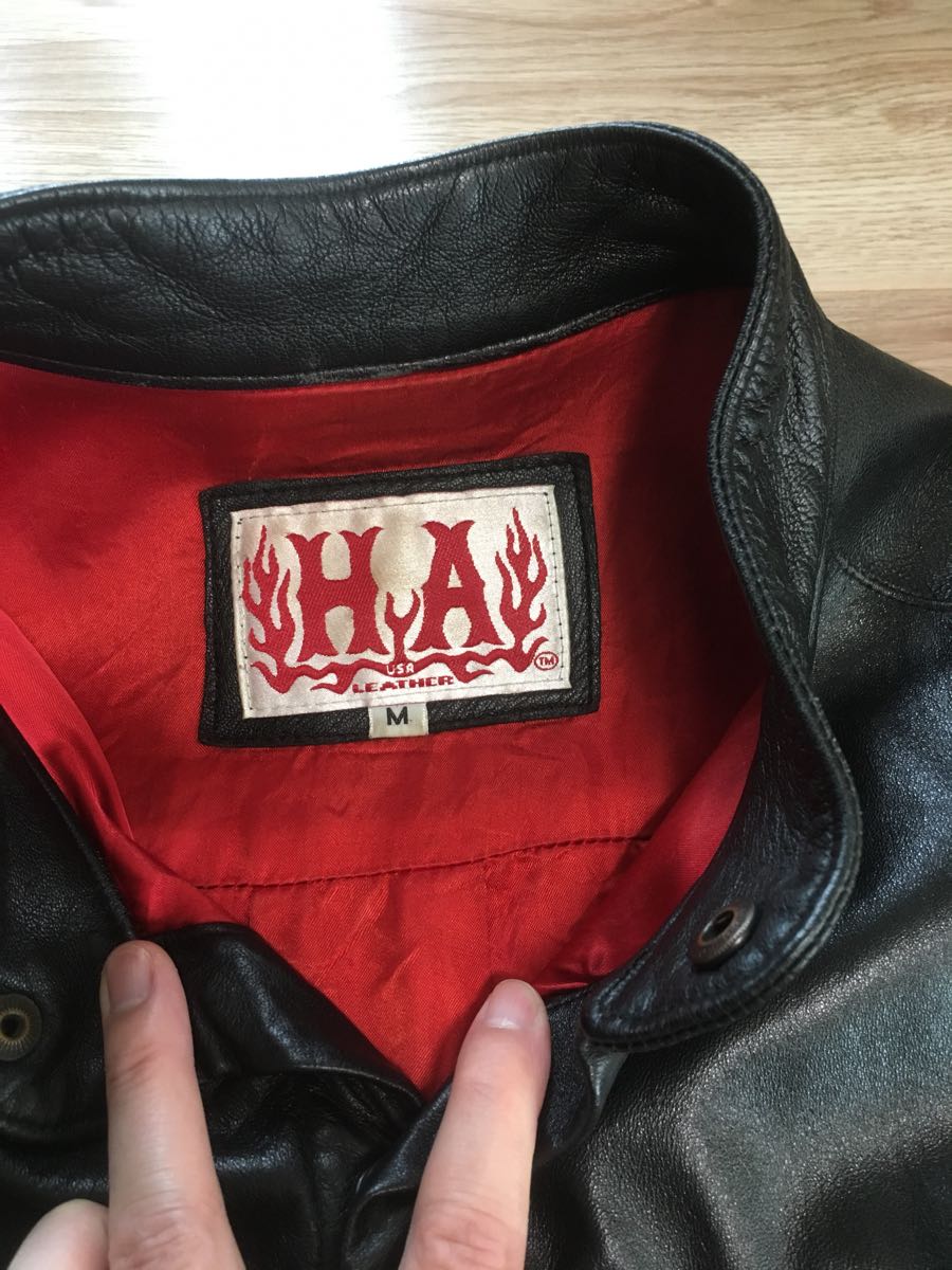 HA leatherレザーシャツ ヘルズエンジェルス バイカー ハーレー(ジャケット、上着)｜売買されたオークション情報、yahooの商品情報 ...
