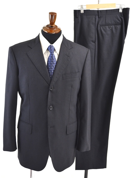 8MF20 INTIMAGE 2パンツ 2つボタン シングルスーツ ストライプ M ブラック A5 ノータック 春夏 背抜き 通勤 セットアップ(Mサイズ)｜売買されたオークション情報 ...