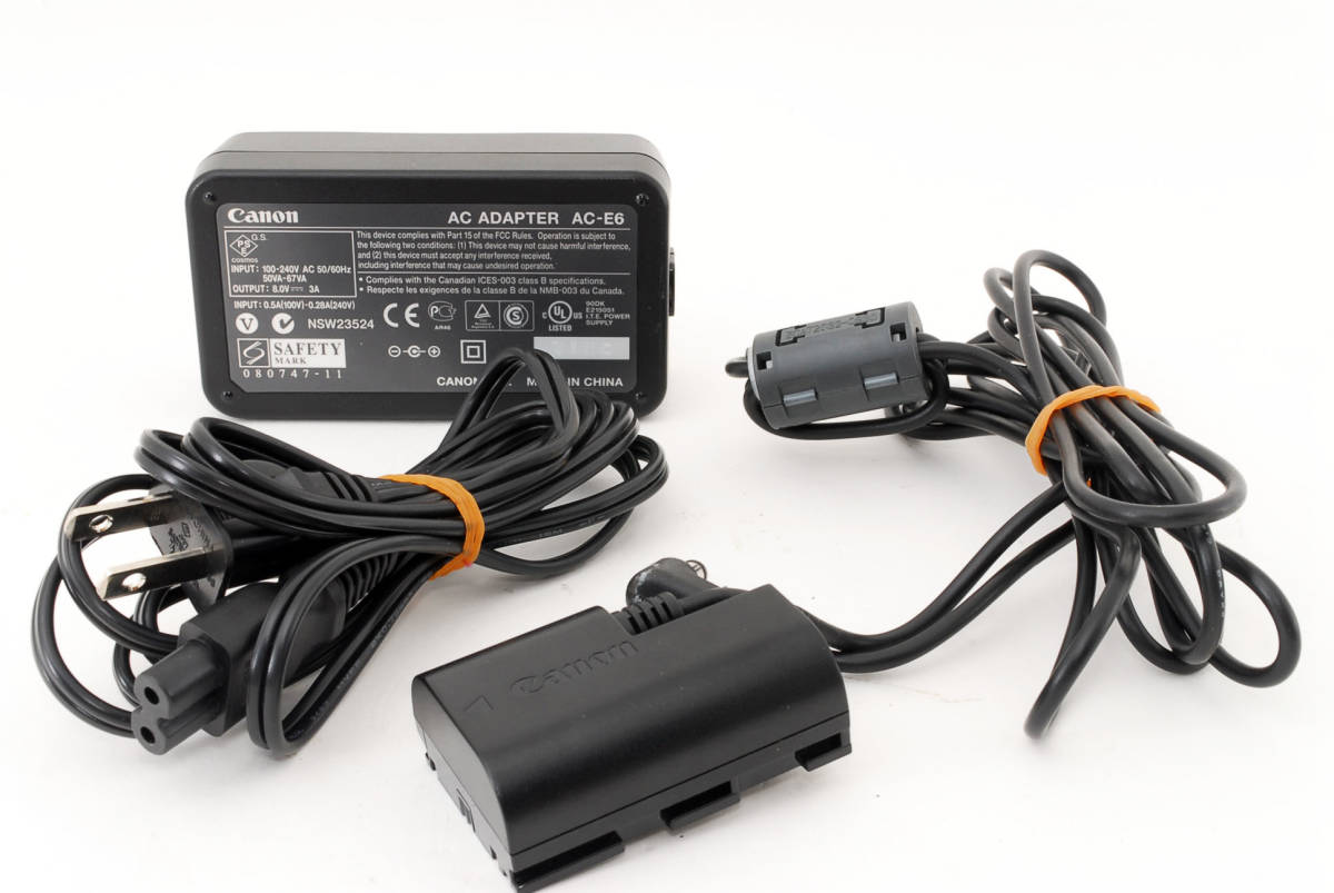 303472 キャノン Canon ACアダプターキット AC-E6 & DR-E6 セット 5Ds/5D MarkⅡ/Ⅲ/Ⅳ/6D/7D ...